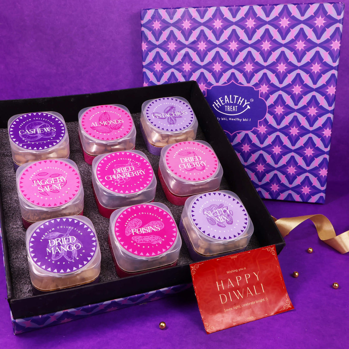 Bada Dhamaka Diwali Hamper - Roasted Dry Fruits and Snacks - HEALTHY TREAT
