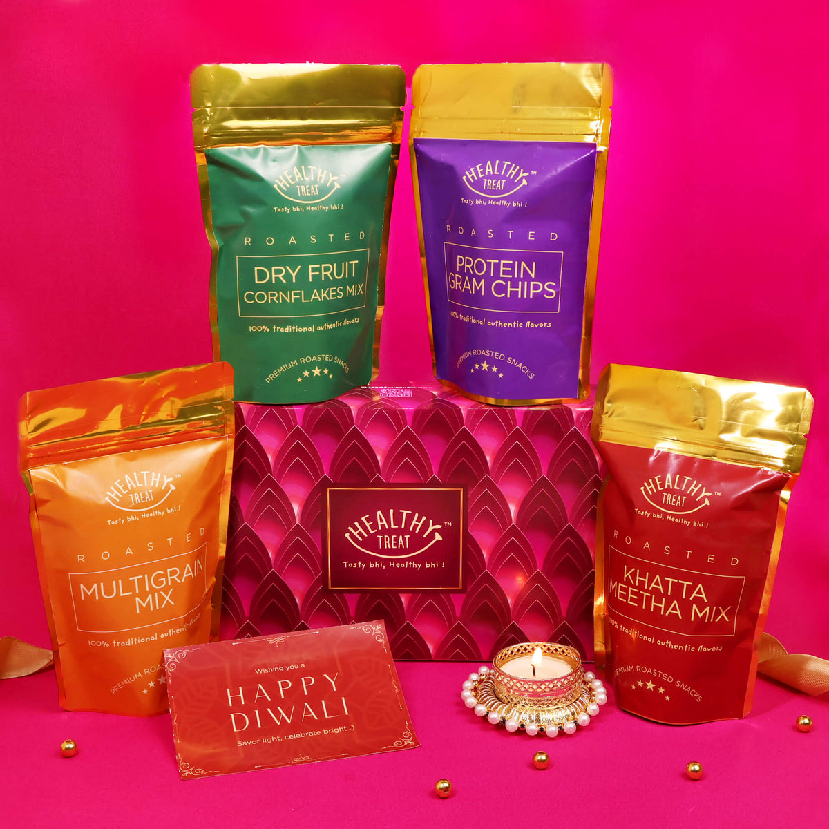 Healthy Namkeen Diwali Gift Box Hamper - HEALTHY TREAT