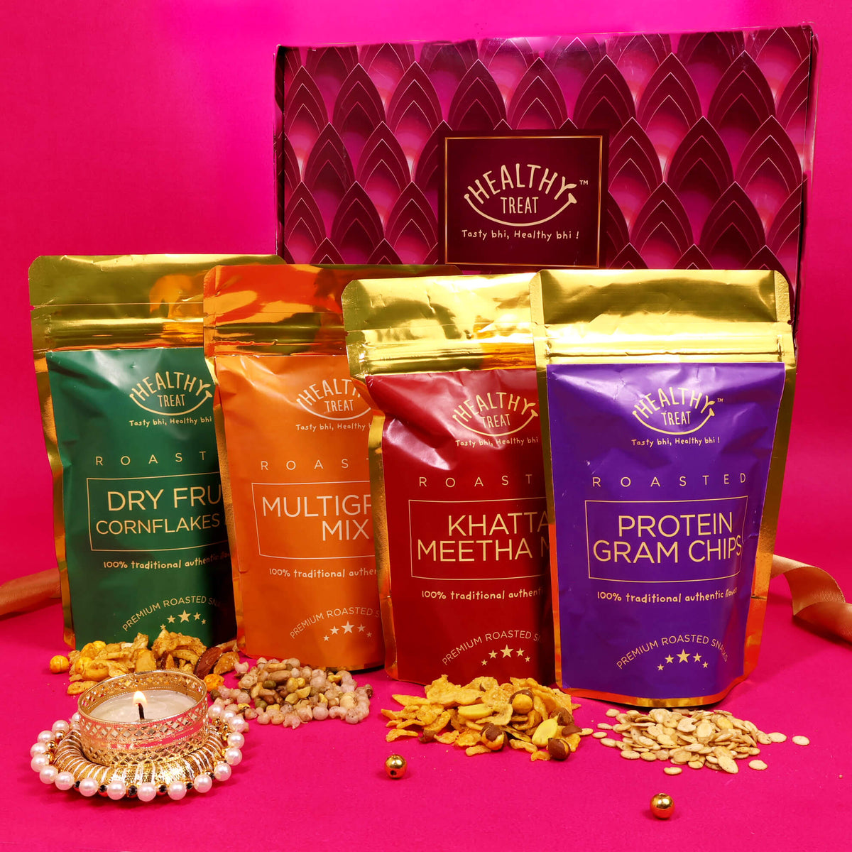 Healthy Namkeen Diwali Gift Box Hamper - HEALTHY TREAT