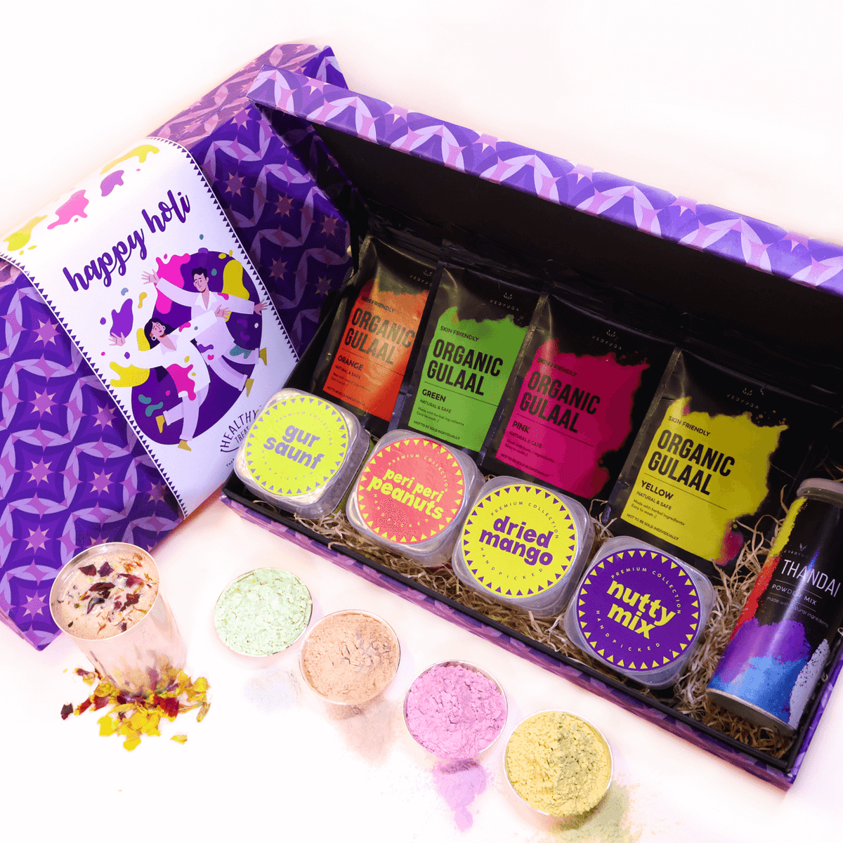 Make Holi Special with Healthy Treat's Festive Fun Gift Box - HEALTHY TREAT